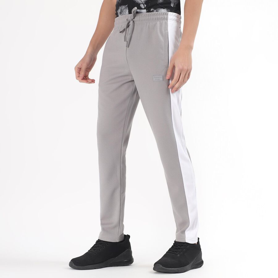 Brink Men's Light Ash Grey Tapered Fit Side-Panel Track Pants | Vishal ...