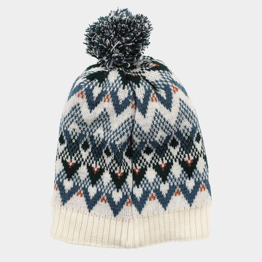Slant Boys' Ivory and Navy Blue Knitted Pom-Pom Winter Cap | Vishal ...