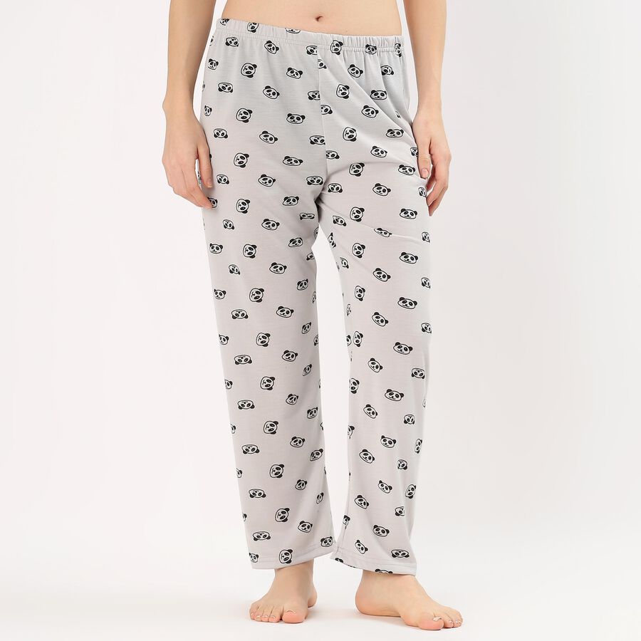 Gold Foil Women's Light Grey Panda Print Relaxed Fit Pyjama | Vishal ...