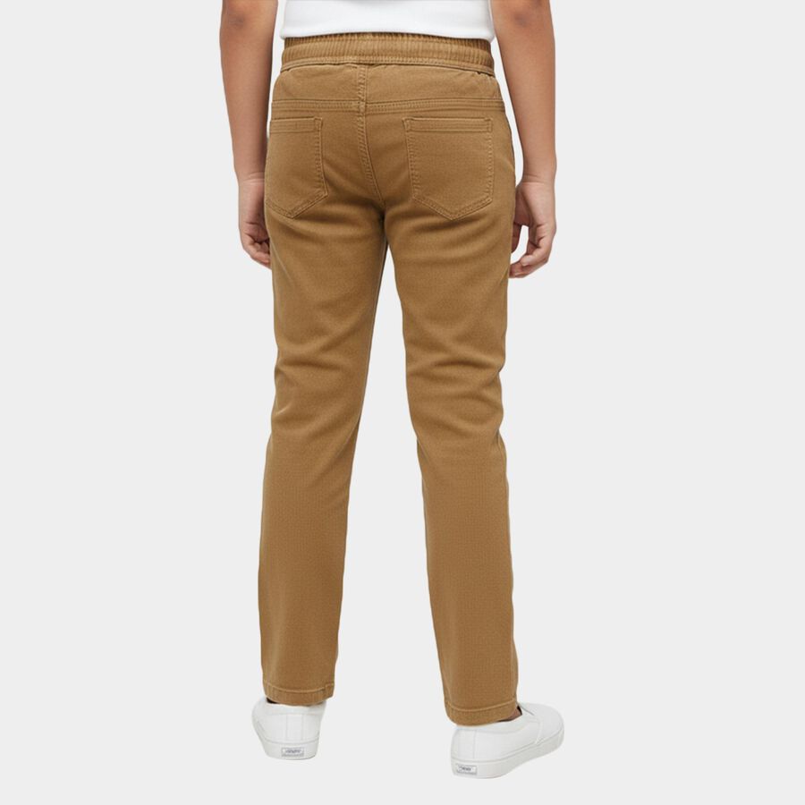 Slant Boys' Camel Brown Slim Fit Elastic Waist Jeans | Vishal Mega Mart ...