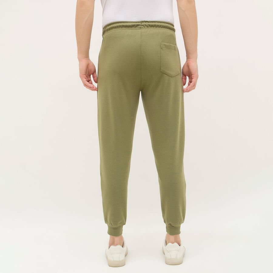 Brink Men's Olive Green Cuffed Track Pants with Stripe Detailing ...