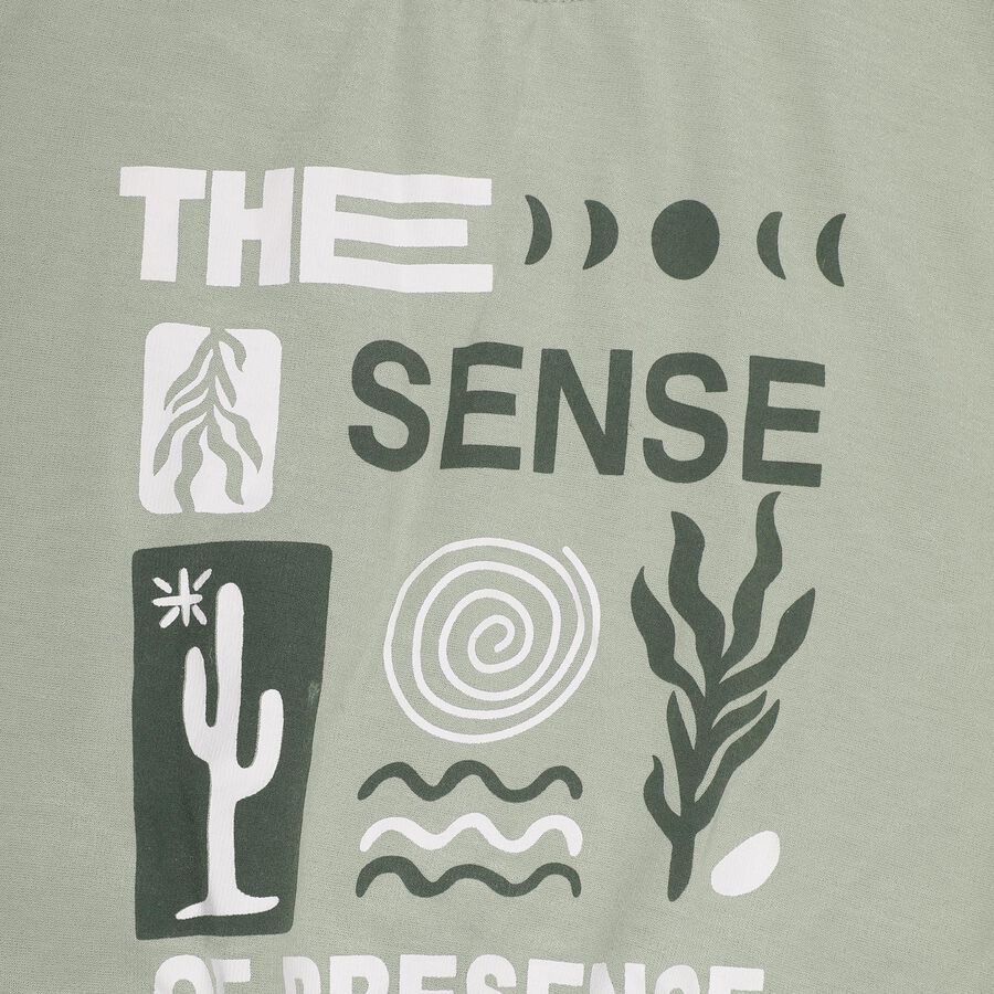 Slant Boys Light Sage Green Crew Neck Graphic Print Sweatshirt | Vishal ...