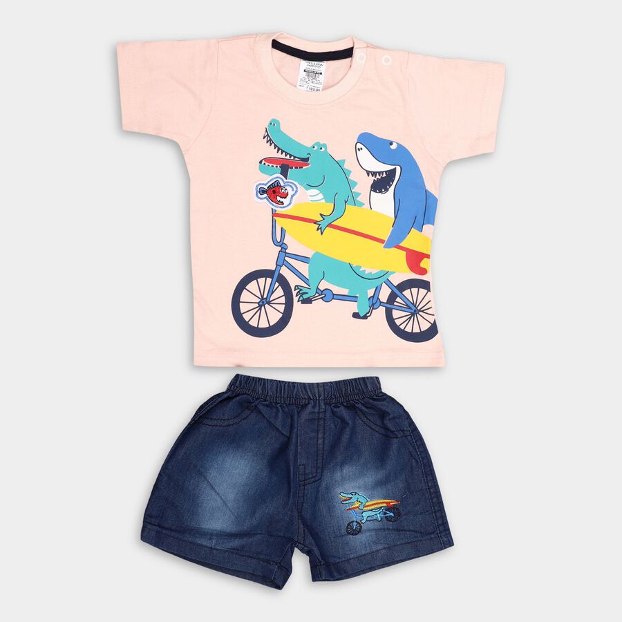 Yellow Hippo Infant Boy's 100% Cotton Baba Suit | Vishal Mega Mart India