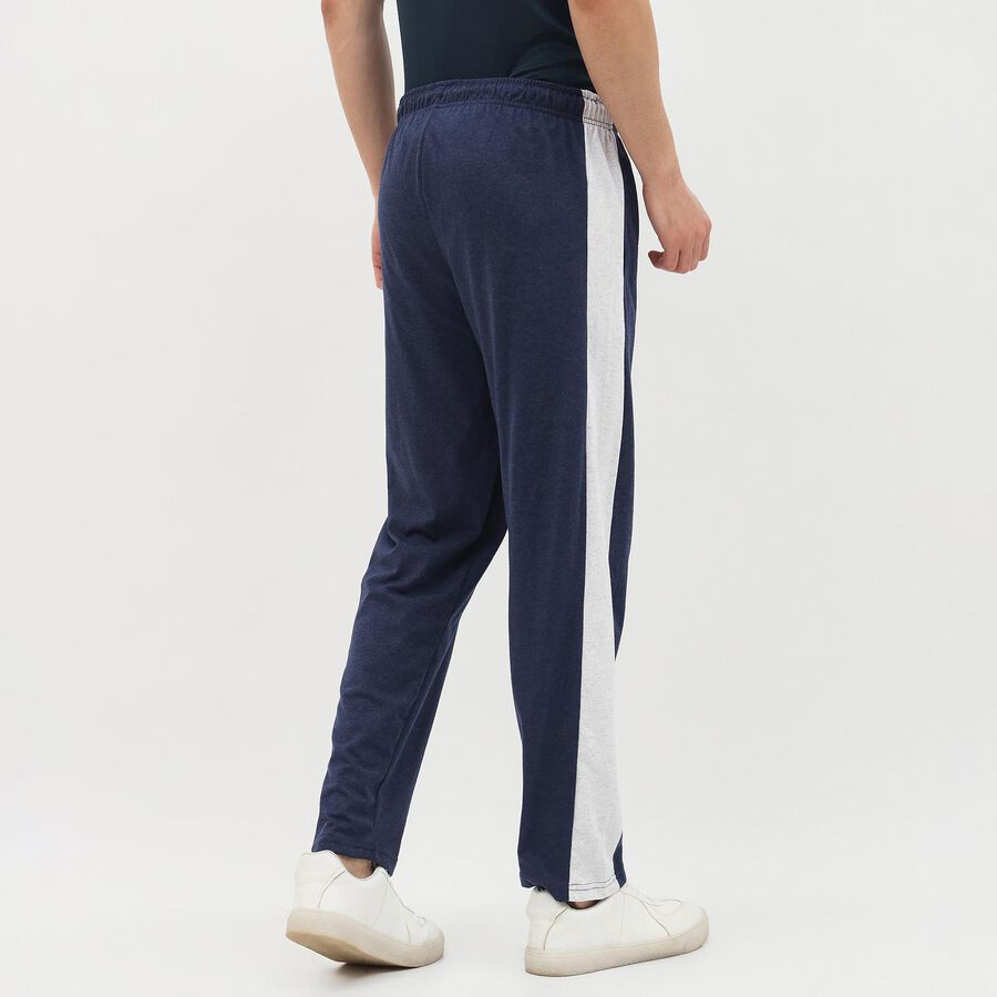 Brink Men's Navy Blue Regular Fit Side-Striped Track Pants | Vishal ...