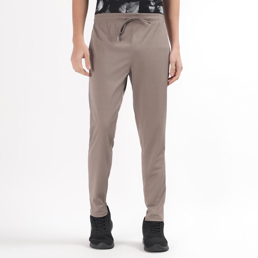 Brink Men's Taupe Tapered Fit Textured Track Pants | Vishal Mega Mart India