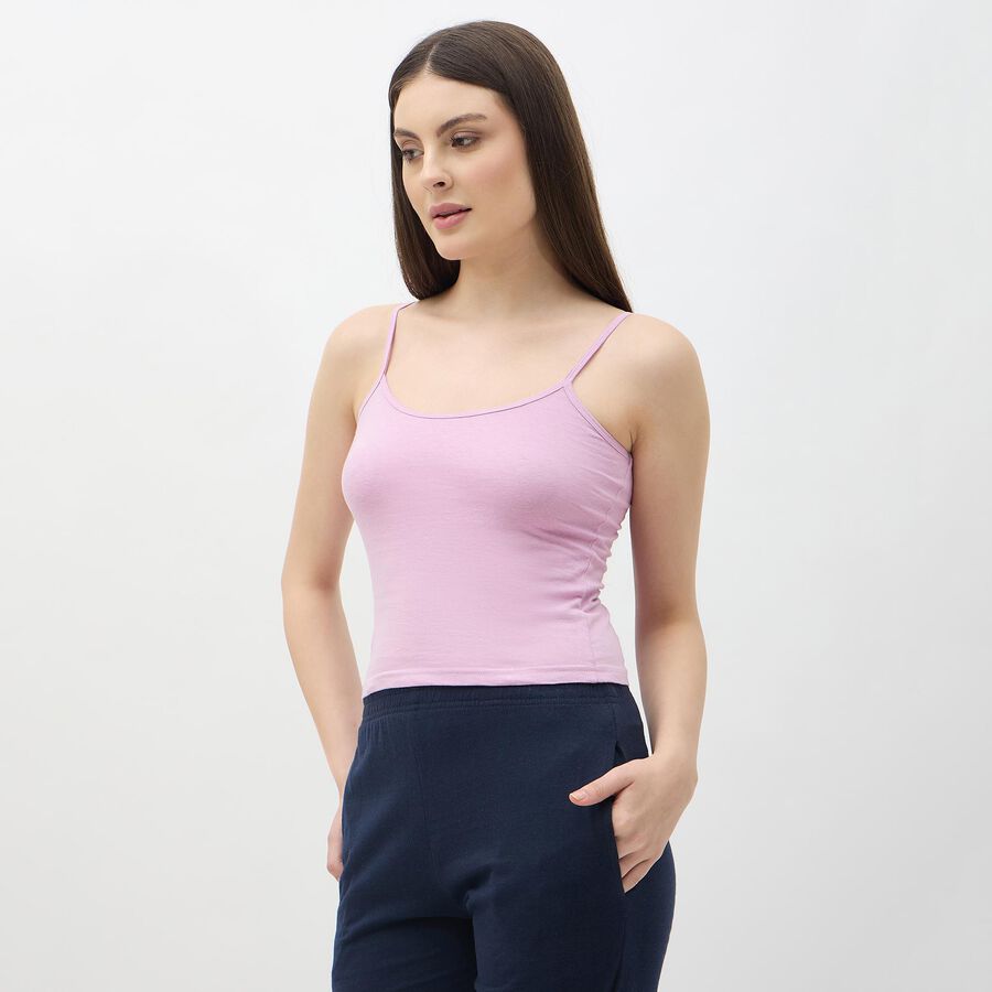 Gold Foil Women's Soft Pink Cotton Scoop Neck Camisole Slip | Vishal ...