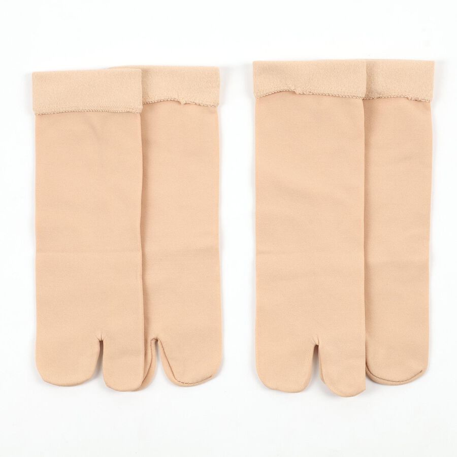 Gold Foil Women's Beige Regular Fit Split-Toe Ankle Socks | Vishal Mega ...