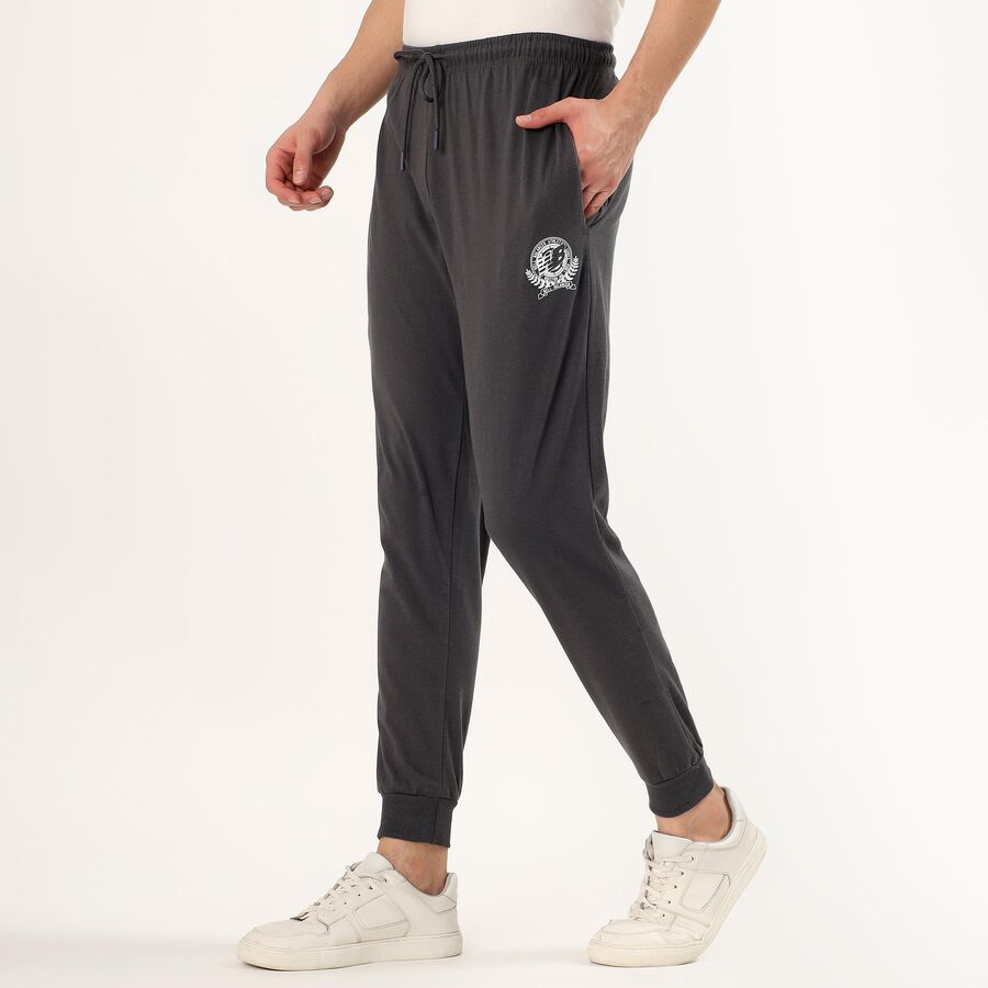 Brink Men's Charcoal Grey Regular Fit Logo Track Pants | Vishal Mega ...