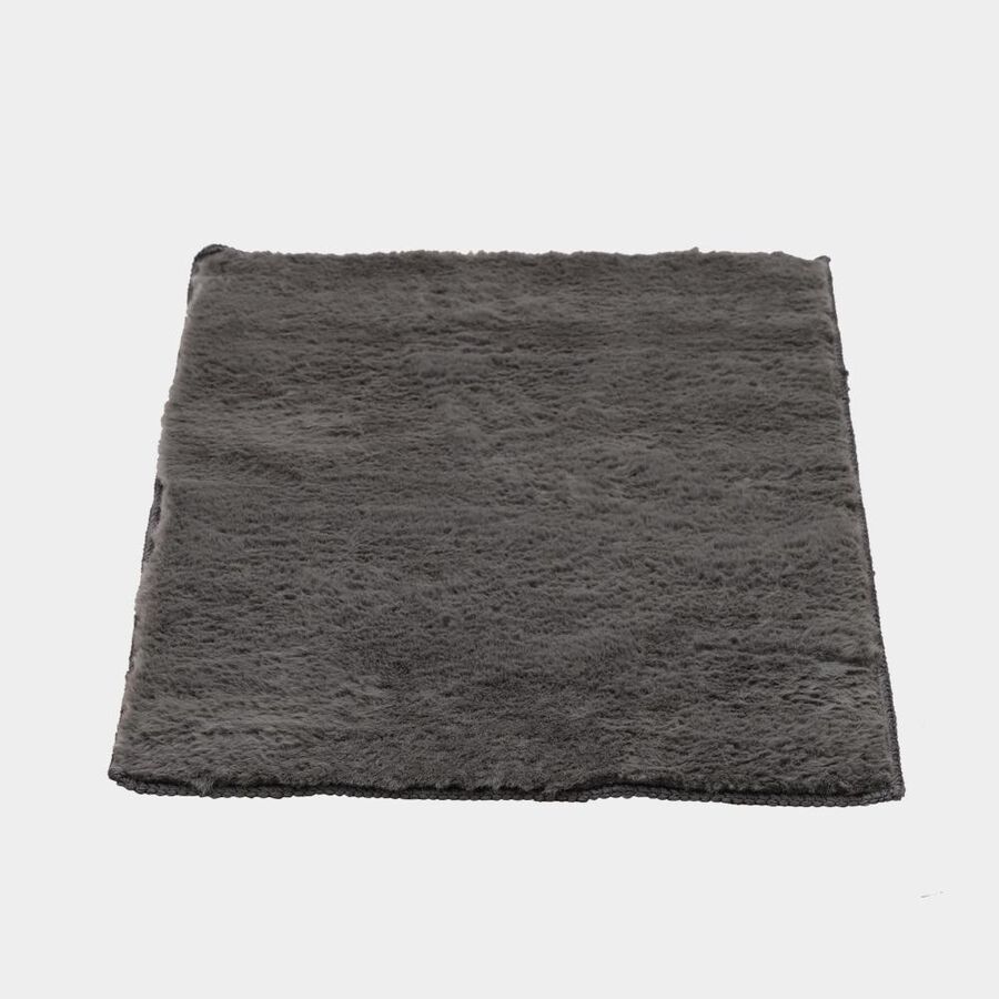 Home Beautiful Anti-Skid Grey Polyester Bath Mat | Vishal Mega Mart India
