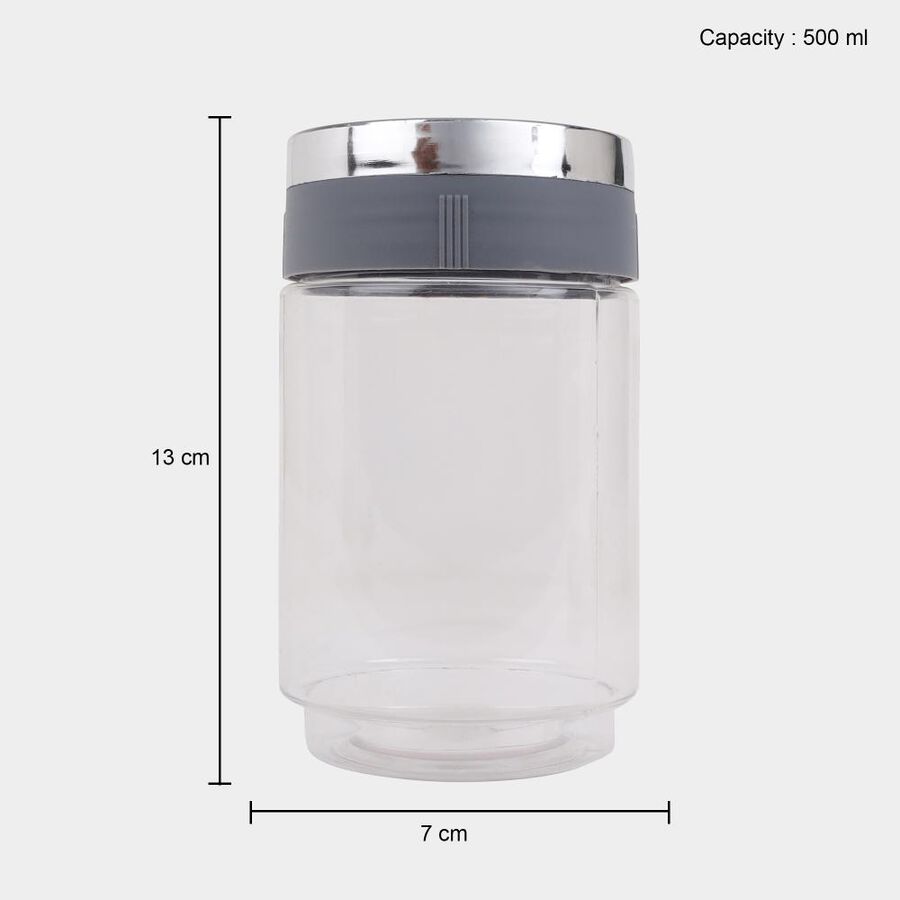 Home Select 500ml Plastic Jar Set of 4 | Vishal Mega Mart India