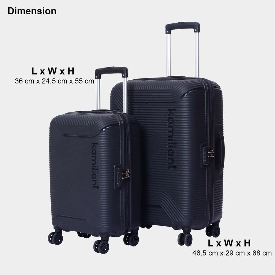 American Tourister 8-Wheel Polypropylene Hard Case Trolley, Set of 2 ...