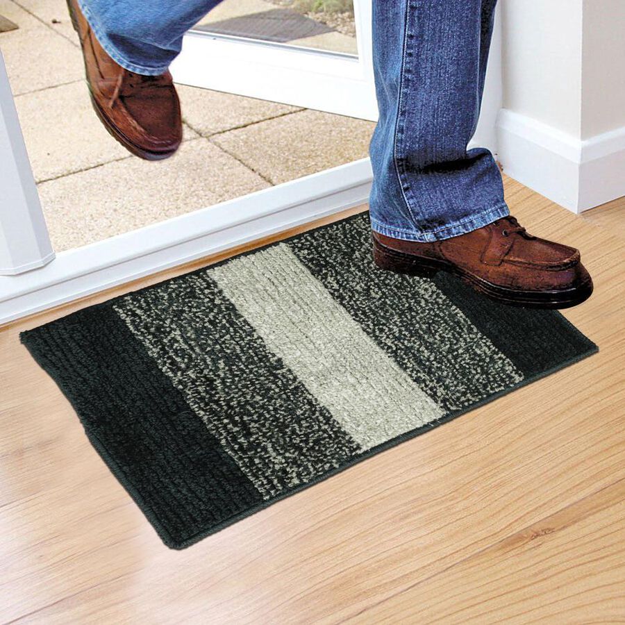 Home Beautiful Green Polyester Mat | Vishal Mega Mart India