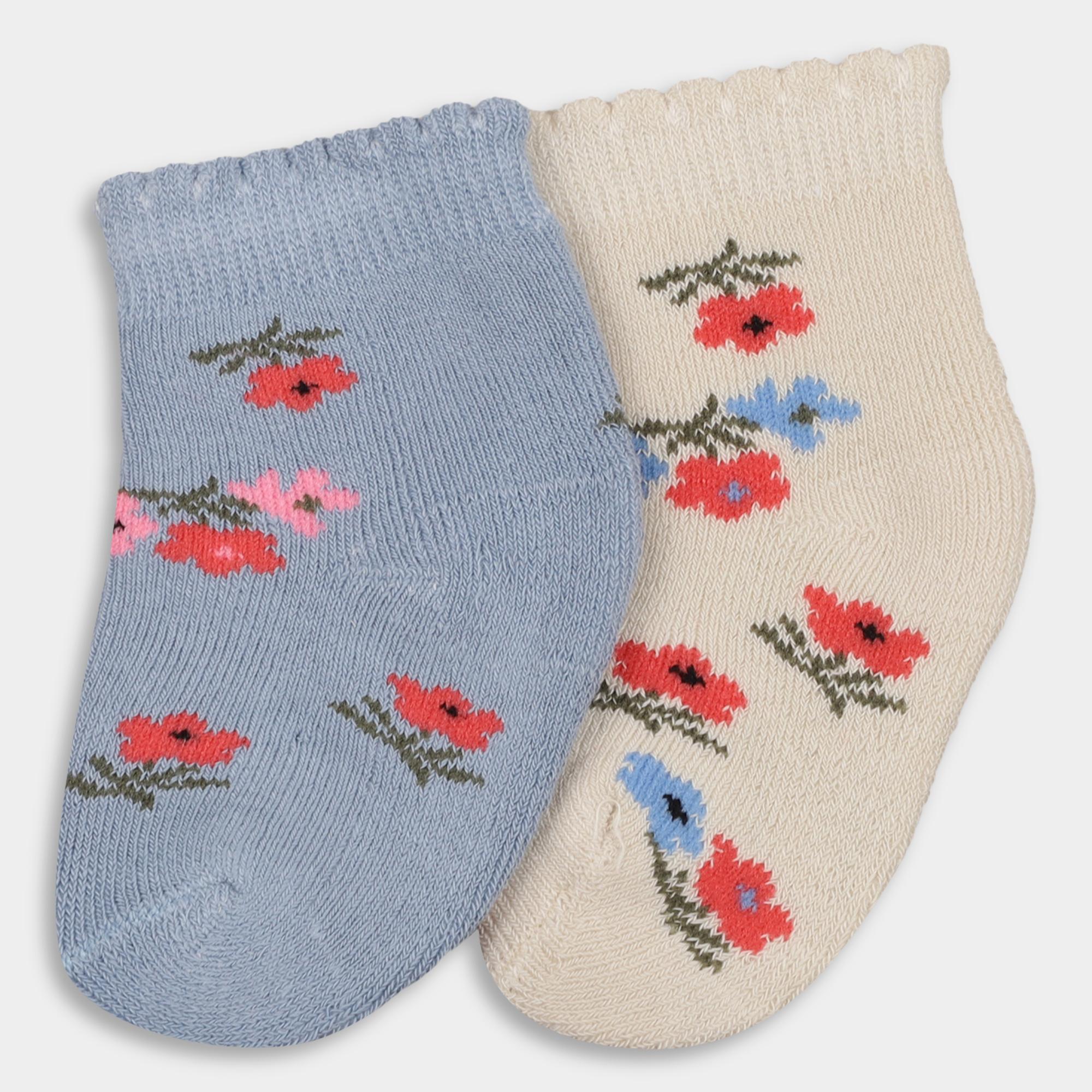 Yellow Hippo Infants' Socks (Pack of 2) | Vishal Mega Mart India