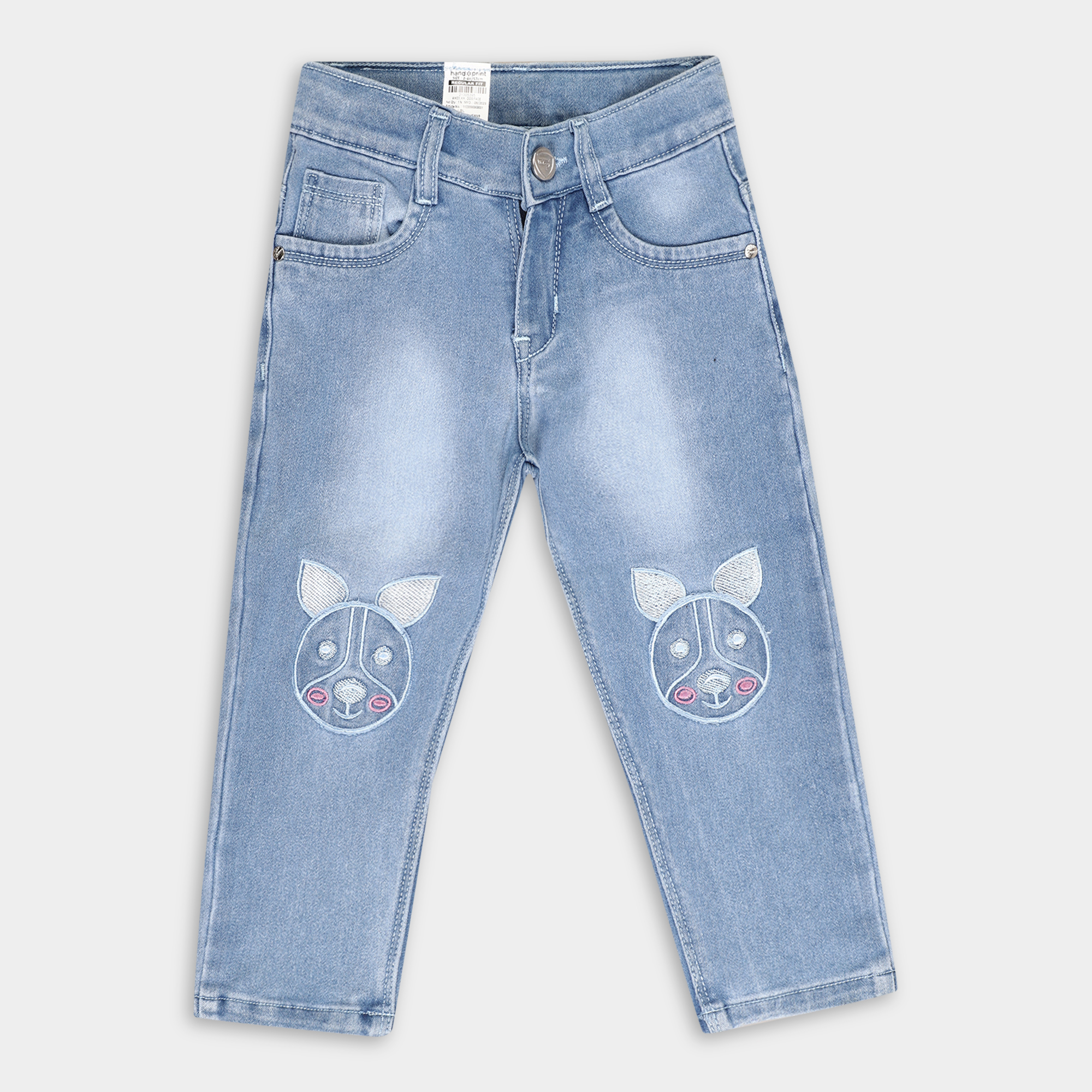 Hand Print Girls' Jeans | Vishal Mega Mart India