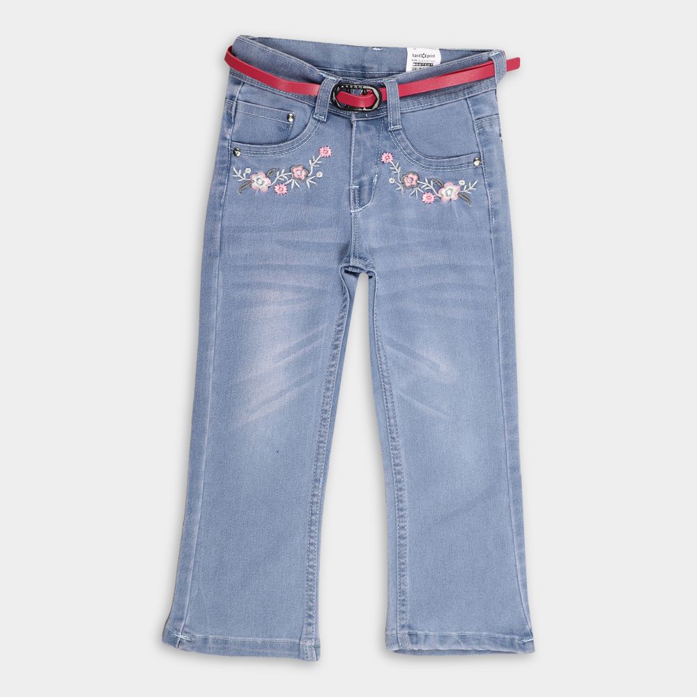 Hand Print Girls' Jeans | Vishal Mega Mart India
