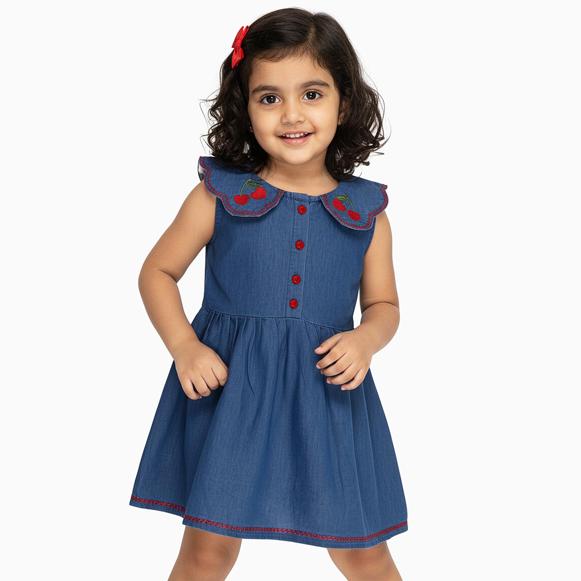 Hand Print Girls' Frock | Vishal Mega Mart India