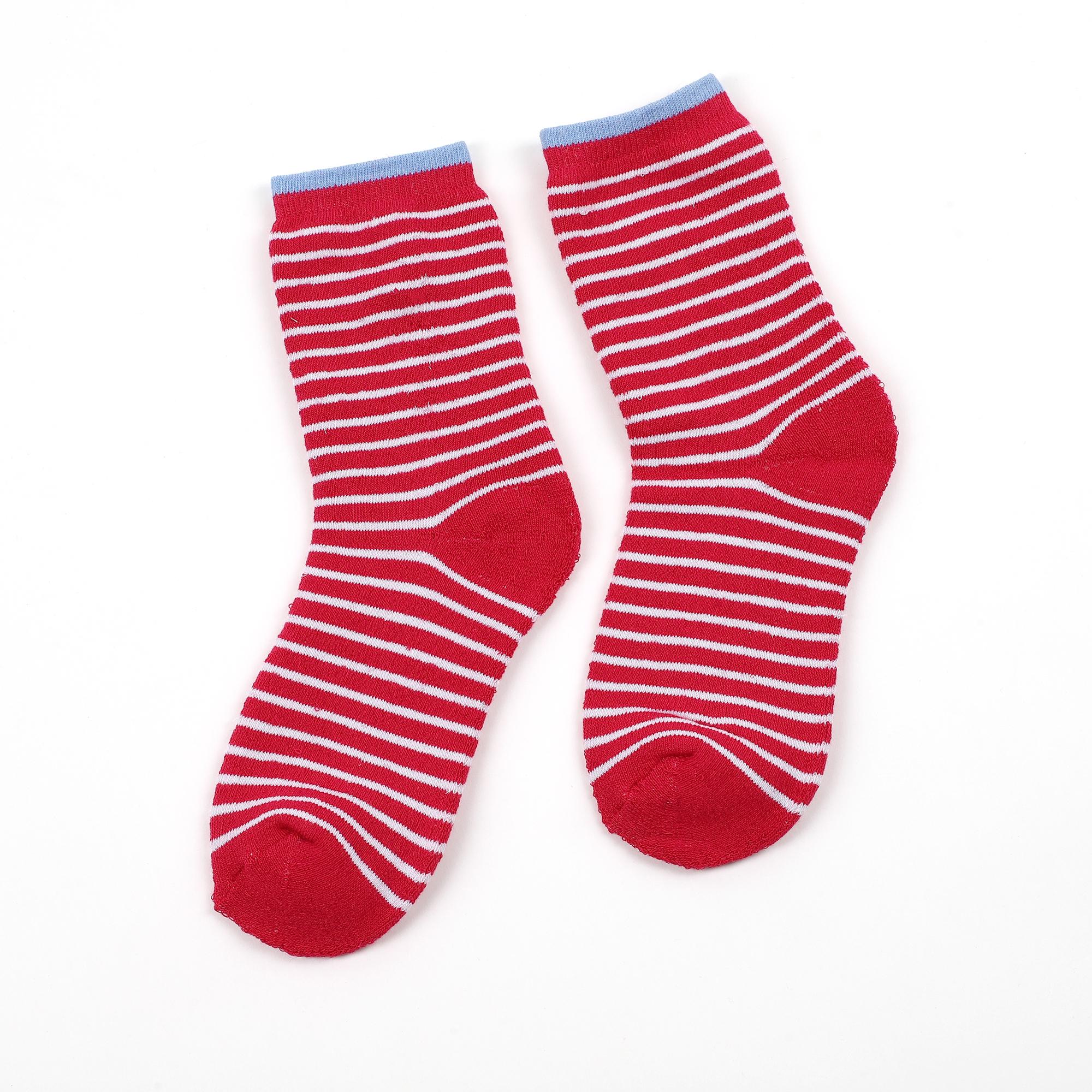 Gold Foil Women's Bright Cherry Red Regular Fit Striped Style Pack of 1 ...