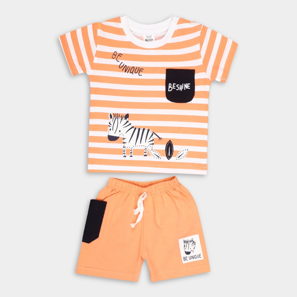 Yellow Hippo Infant Boy's Cotton Baba Suit | Vishal Mega Mart India