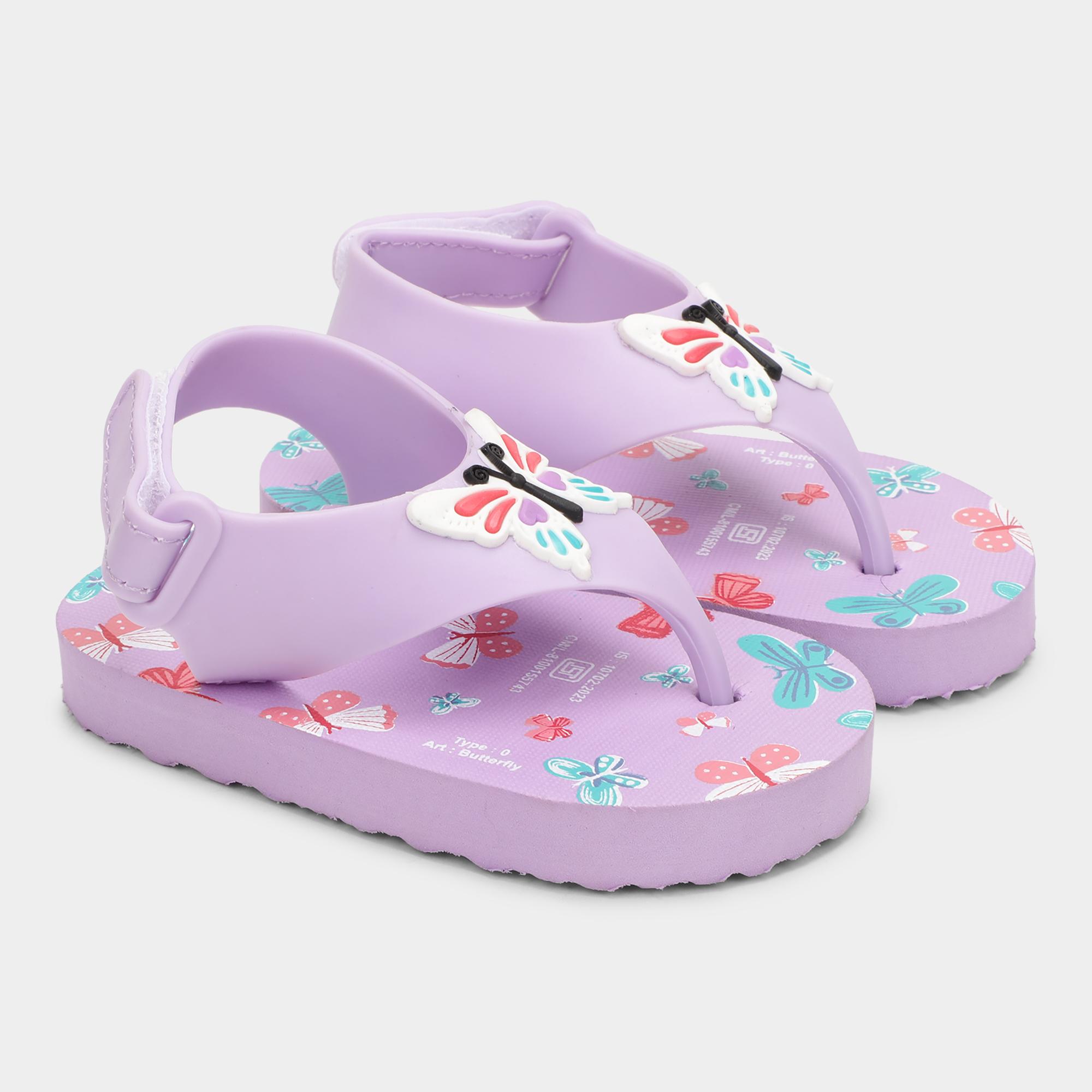 Brink Kids Lavender Back Strap Flip-Flop Slippers | Vishal Mega Mart India