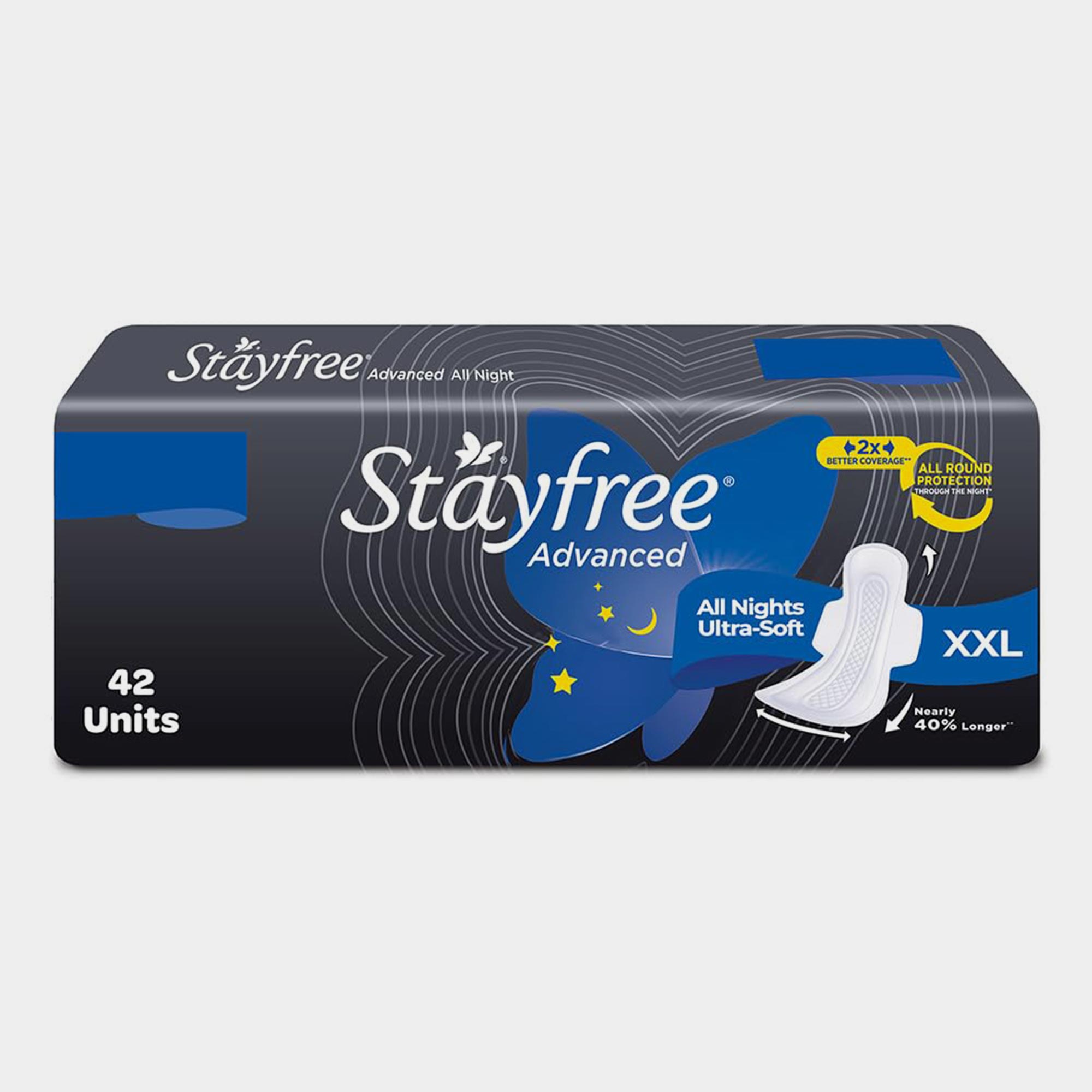 Stayfree Advanced All Night Ultra-Soft with Wings Pads XXL | Vishal ...