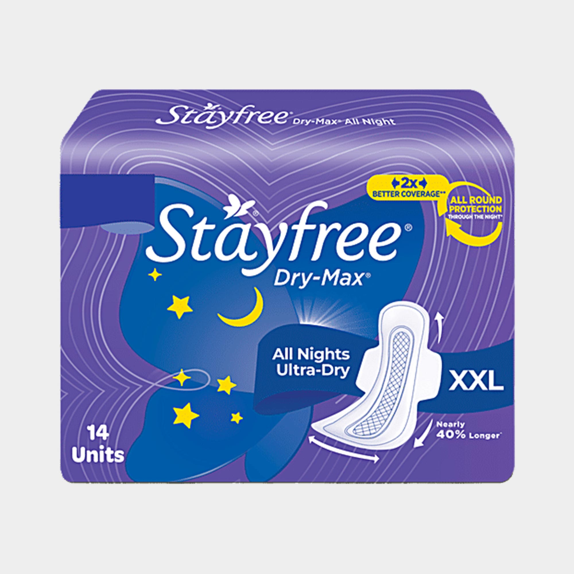 Stayfree Advanced All Night Ultra-Soft with Wings Pads XXL | Vishal ...