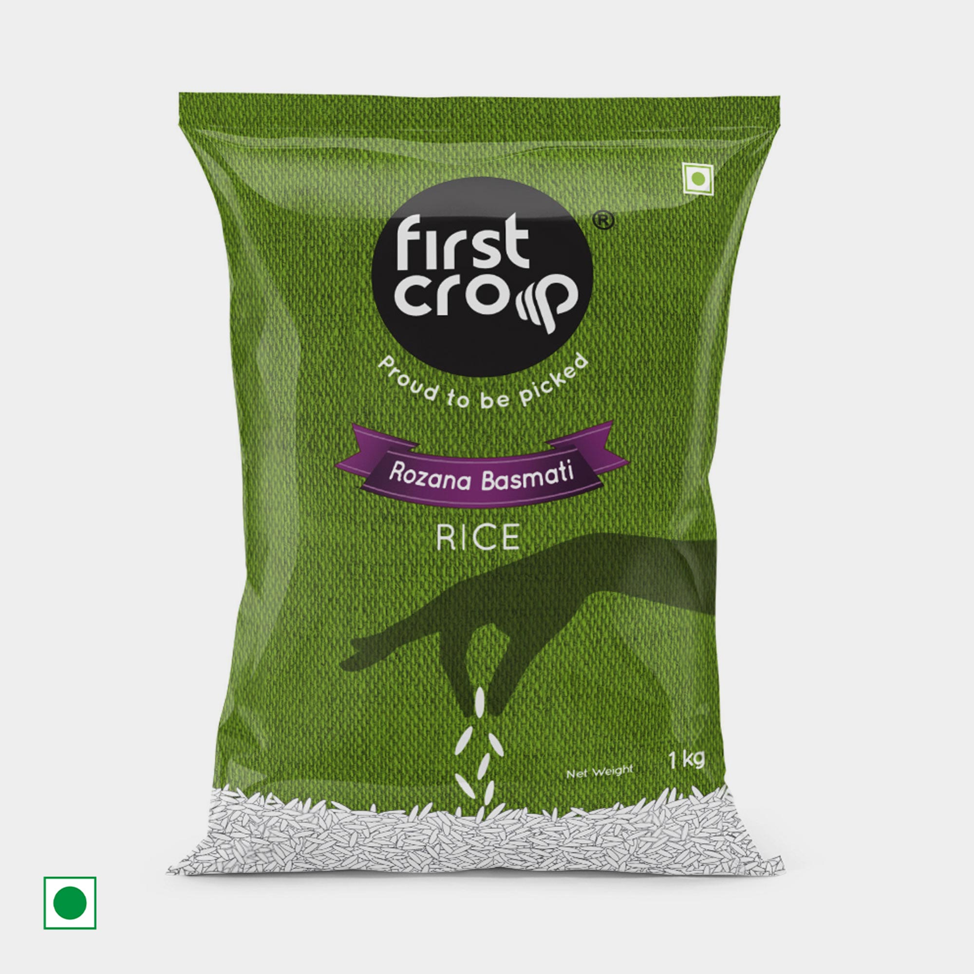 First Crop Rozana Basmati Rice, 1kg | Vishal Mega Mart India