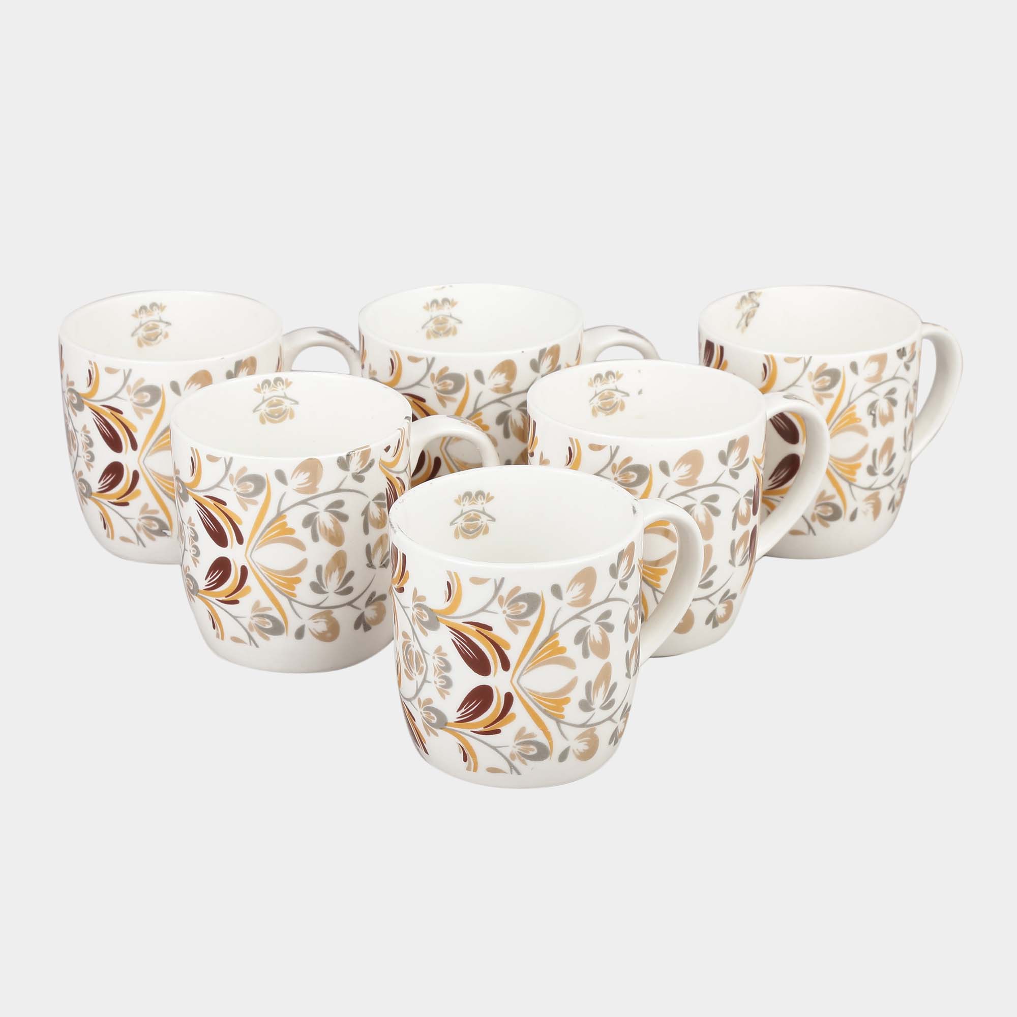 Home Finery 200 ml Stoneware Mug Set of 6 | Vishal Mega Mart India