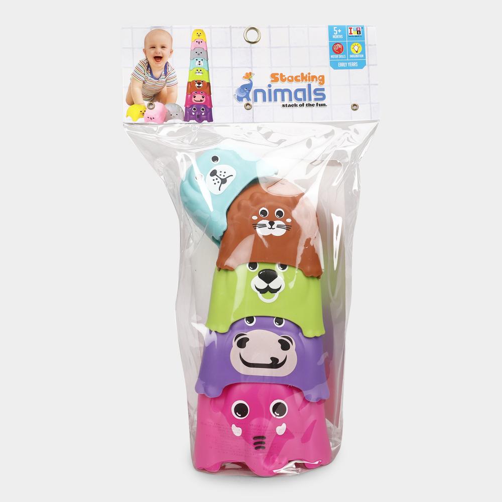 Kid's Plastic Stacking Toy Set of 8