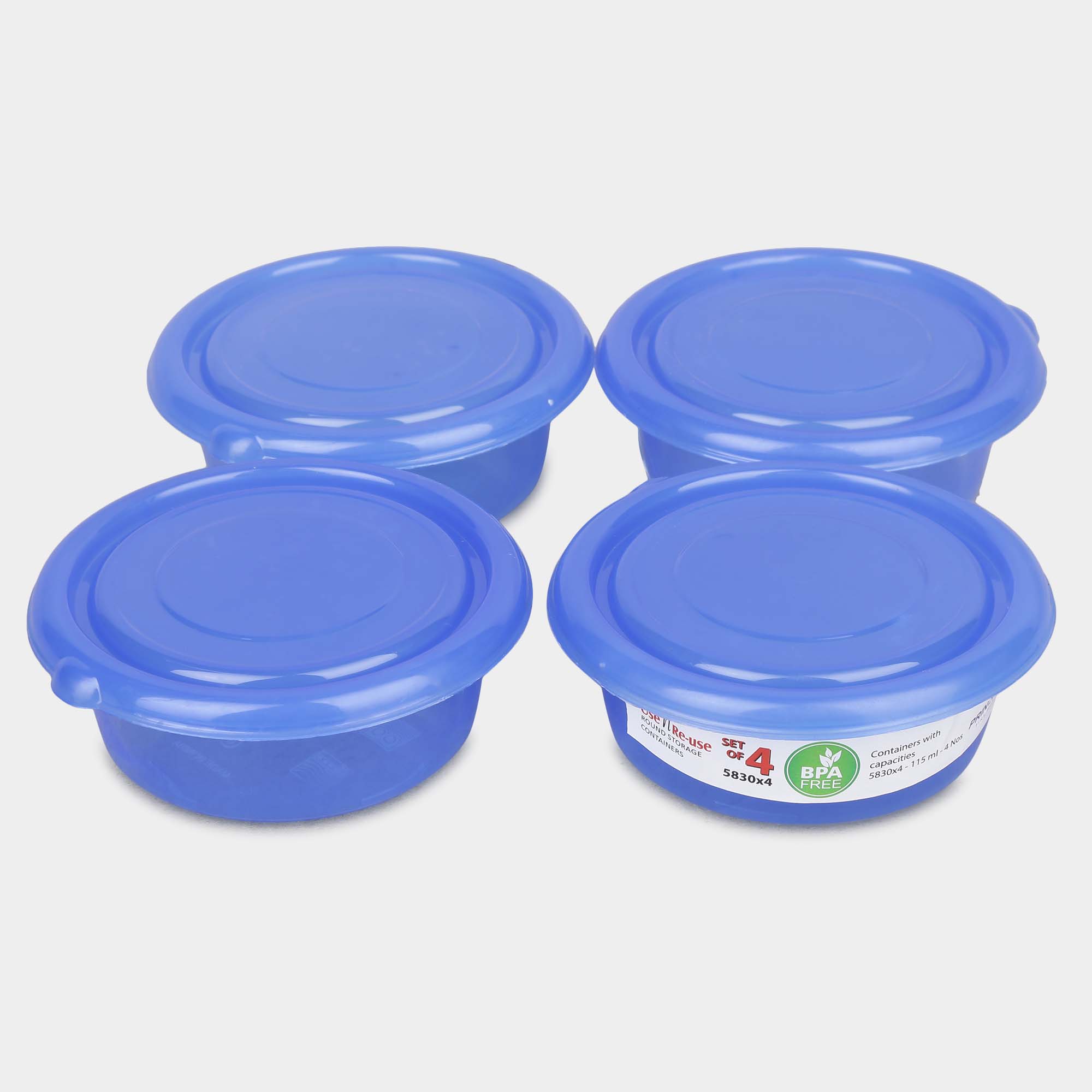Princeware 115ml Plastic Container Set of 4 | Vishal Mega Mart India