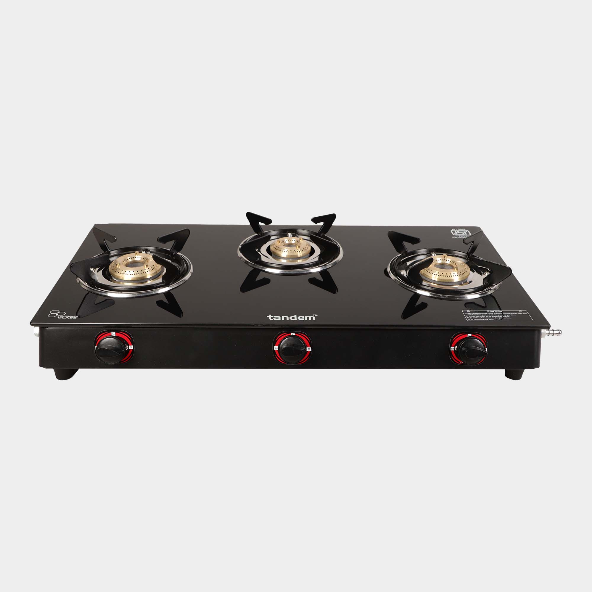 Tandem 3 Burner Glass-Top Gas Stove | Vishal Mega Mart India