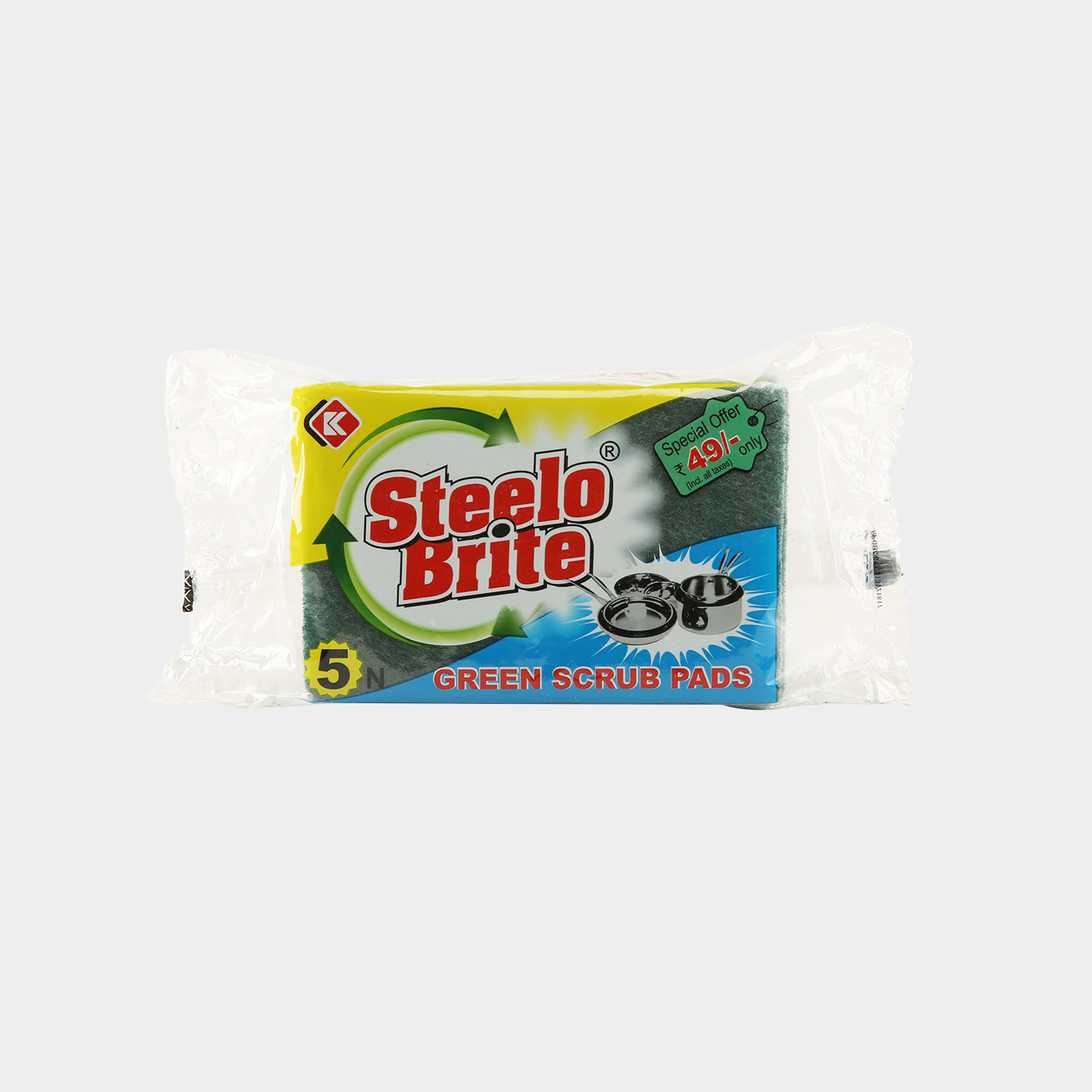 Steelo Polyester Utensil Scrub Ser of 5 | Vishal Mega Mart India