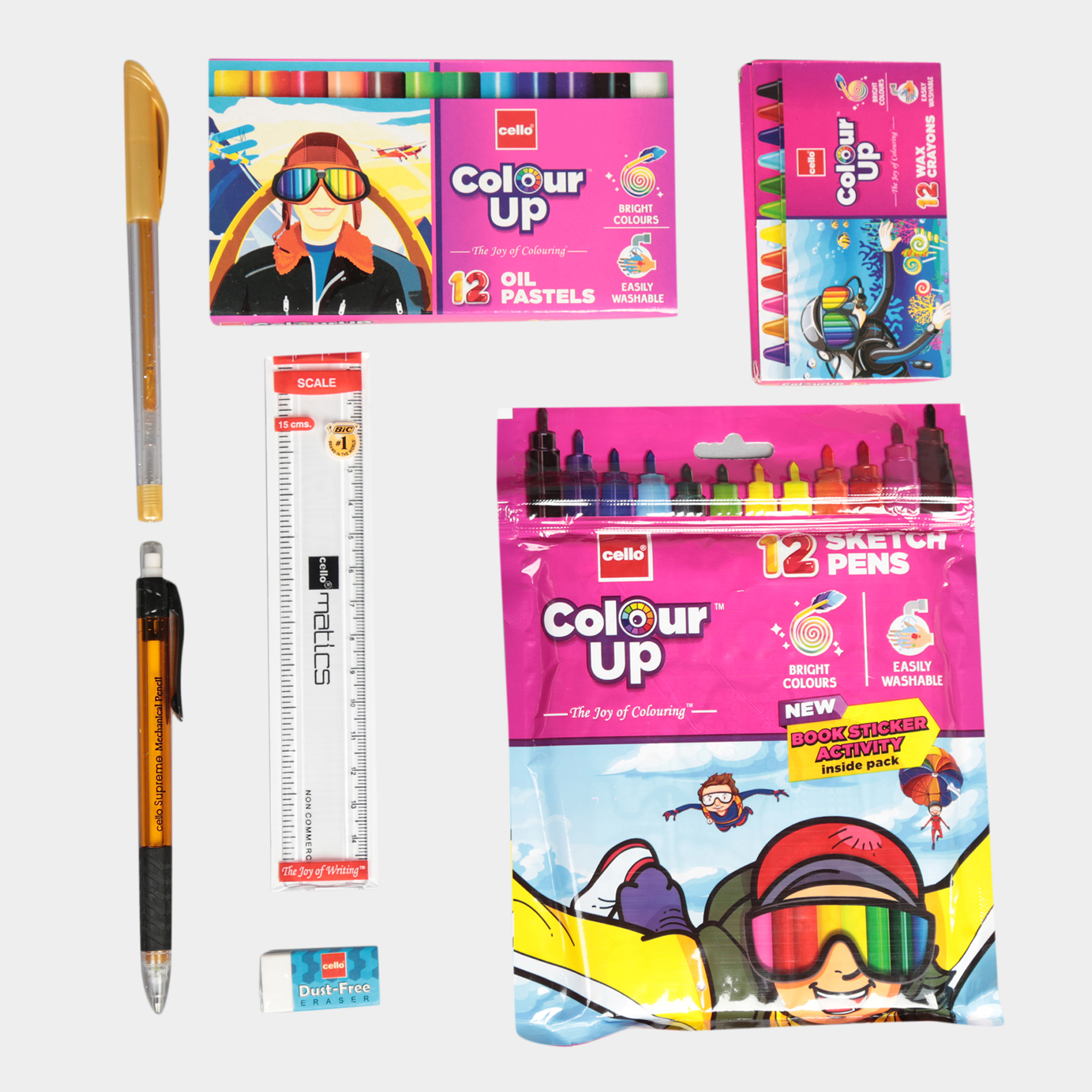 Cello 7 Pcs. Stationery Kit | Vishal Mega Mart India