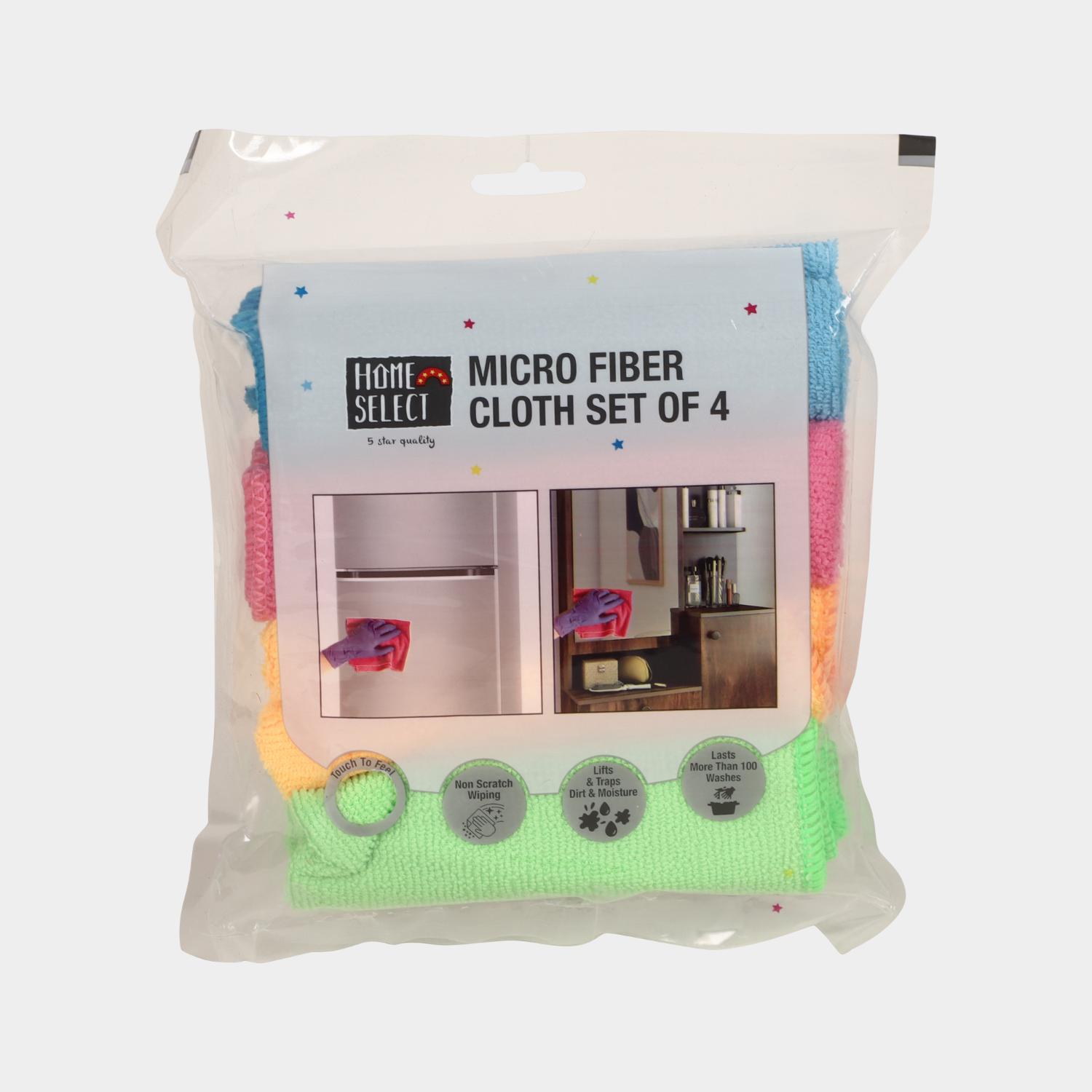 Home Select Microfiber Cloth Set of 4 | Vishal Mega Mart India