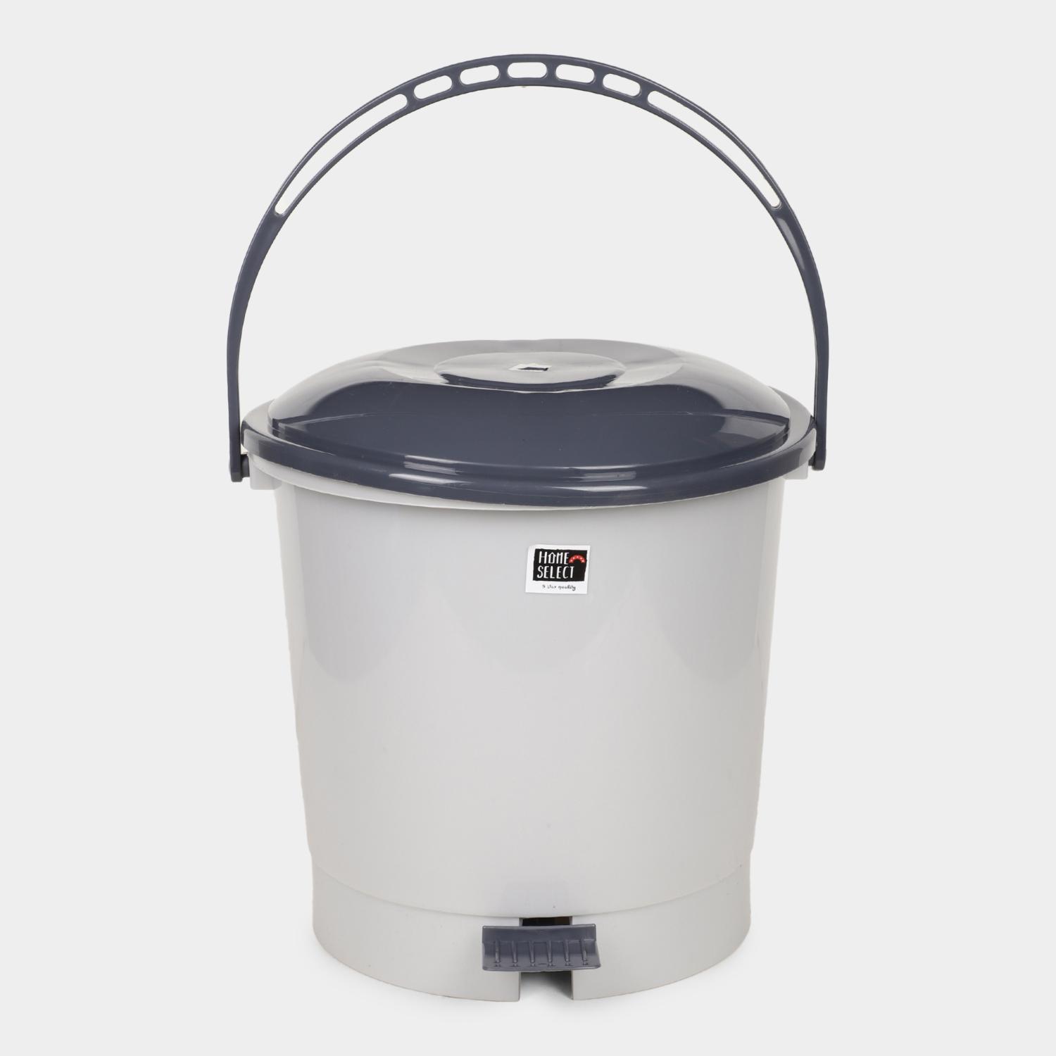 Home Select 6L Grey Plastic Dustbin | Vishal Mega Mart India