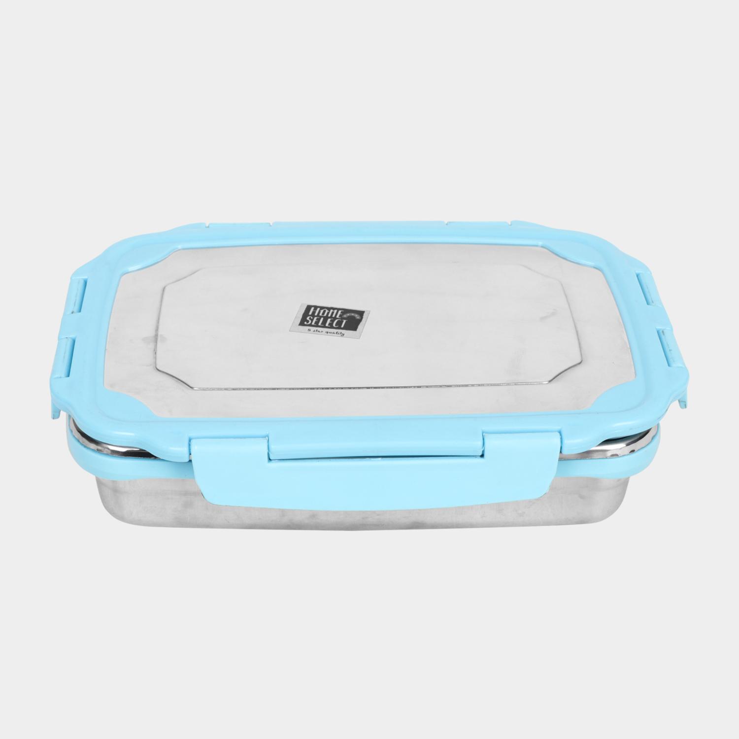 Home Select Steel Lunch Box With Small Container and Spoon | Vishal ...