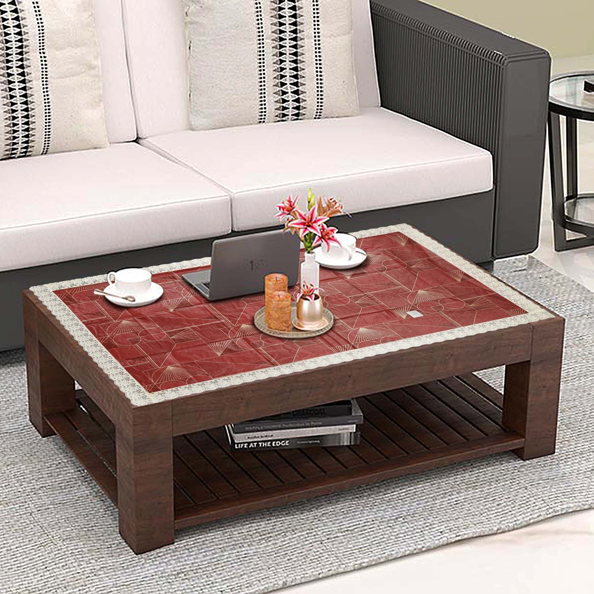 Home Beautiful Check Center Table Cover | Vishal Mega Mart India