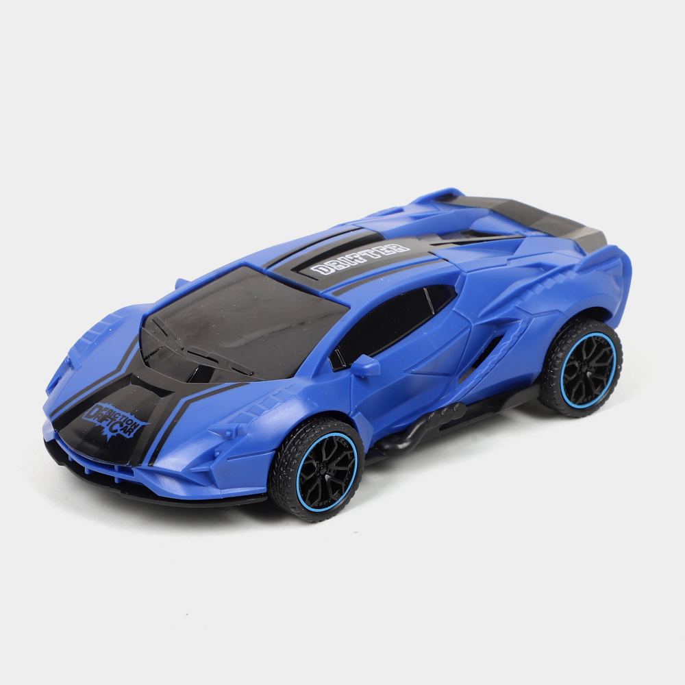 Blue Plastic Racing Car