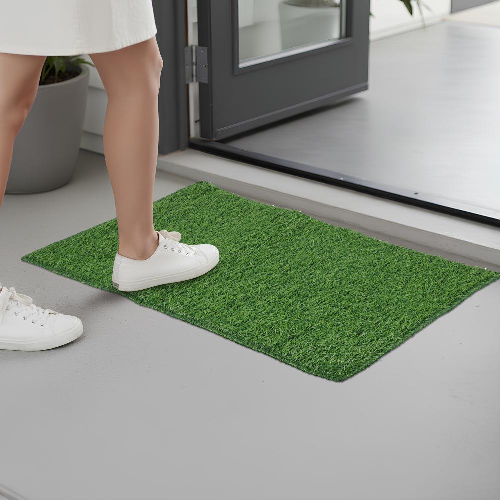 Home Beautiful Anti-Skid Green Polypropylene Door Mat | Vishal Mega ...