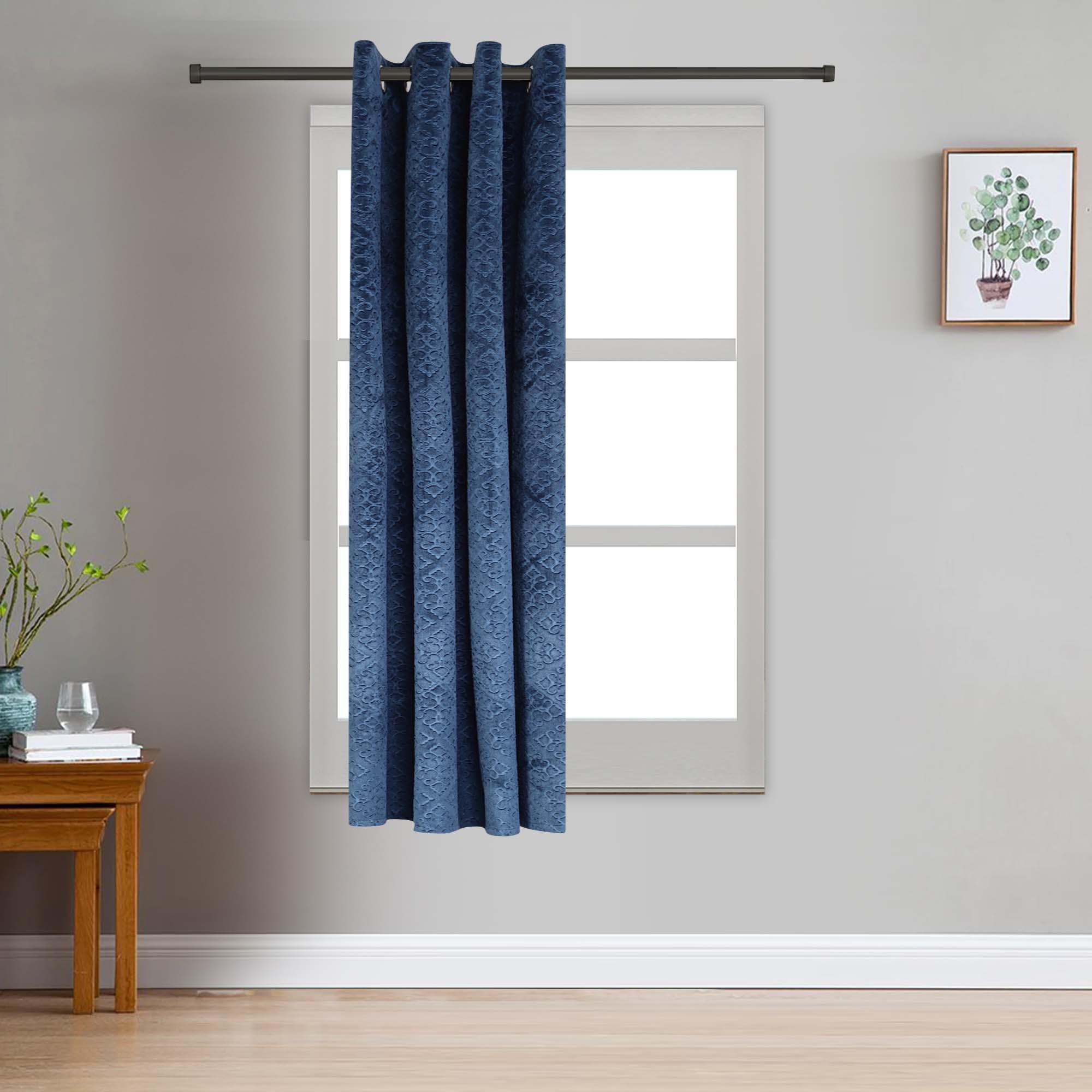 Home Beautiful 1 Pc. 5 ft. Window Curtain, Velvet | Vishal Mega Mart India