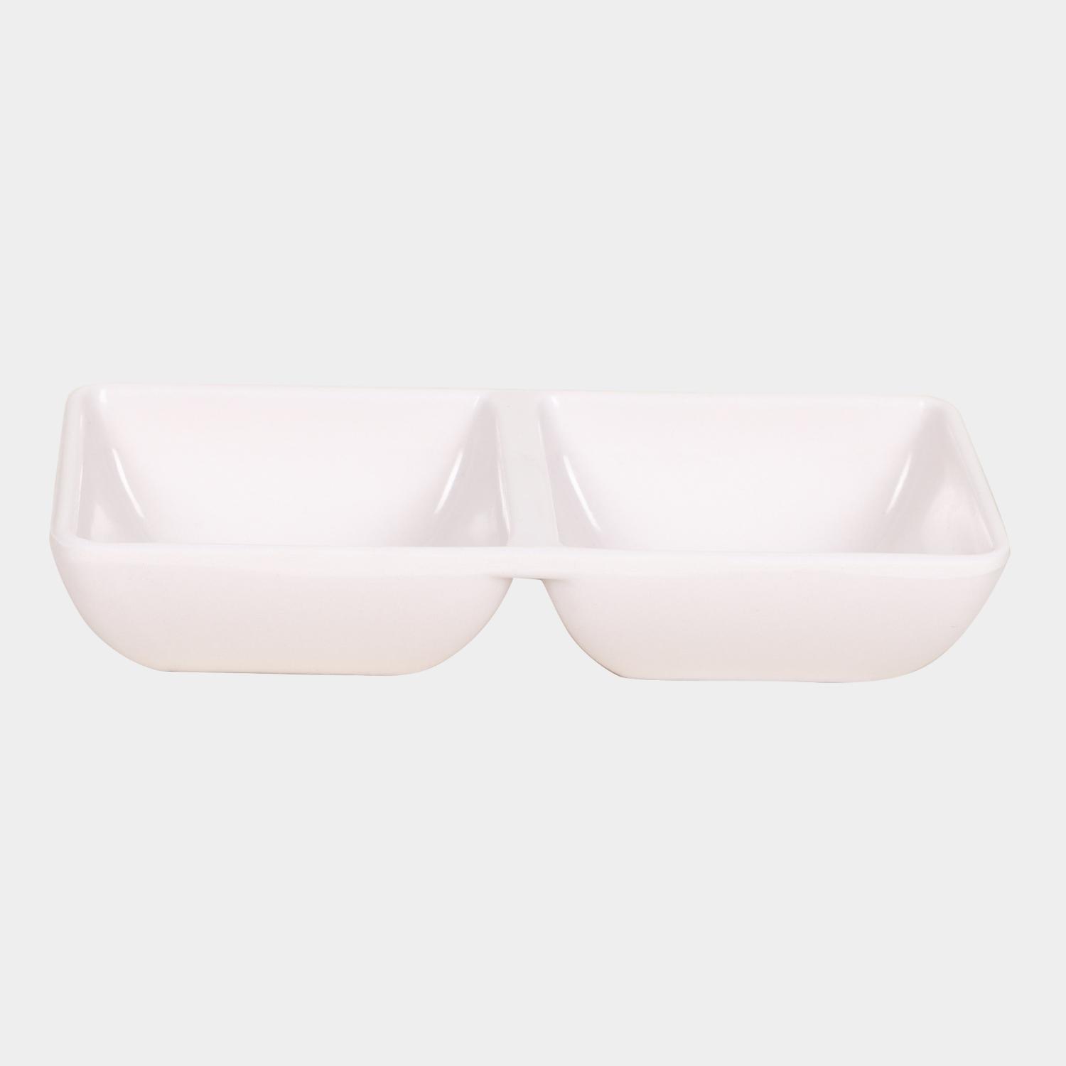 Home Finery Melamine Snack Plate, 2 Partitions | Vishal Mega Mart India
