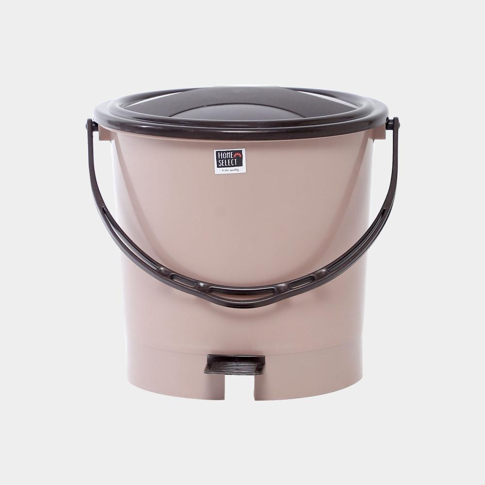 Home Select 6.2L Brown Plastic Dustbin | Vishal Mega Mart India