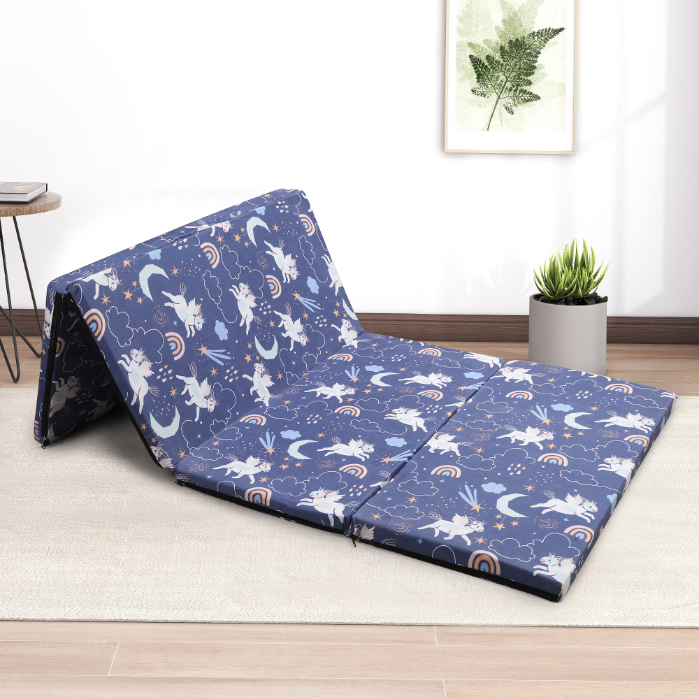 Home Beautiful Grey Polyester Mattress | Vishal Mega Mart India